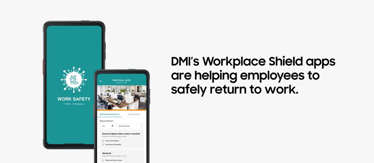 DMI social distancing apps help employees safely return to the workplace
