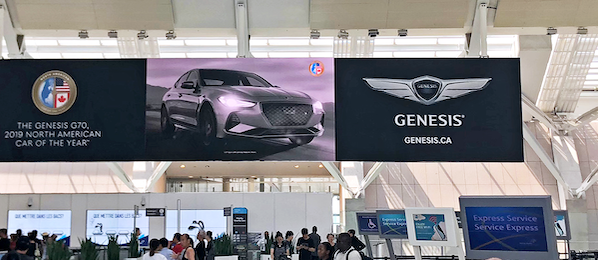 Next-gen digital billboards dazzle at Toronto Pearson Airport