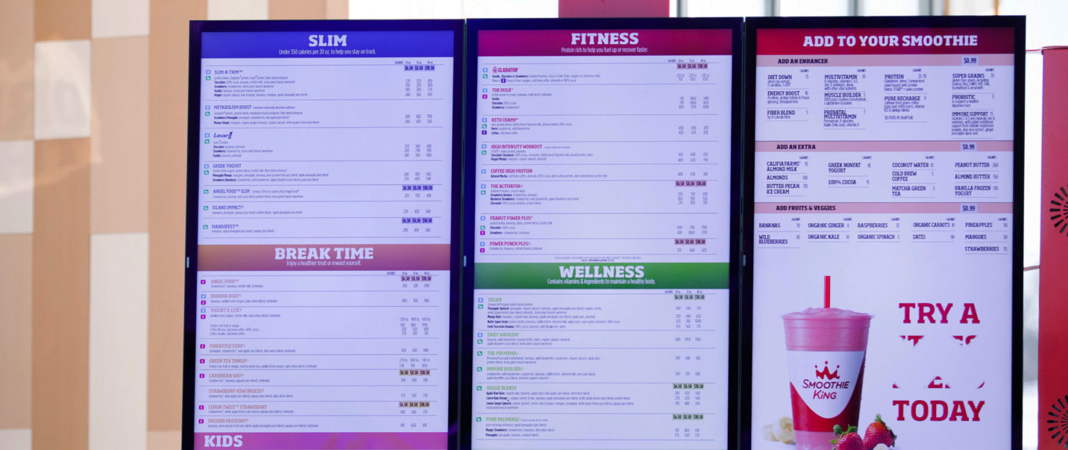 Smoothie King transforms the customer experience with digital menu ...