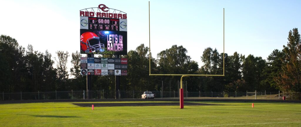 High school steps up its game with video scoreboard - Samsung Business ...