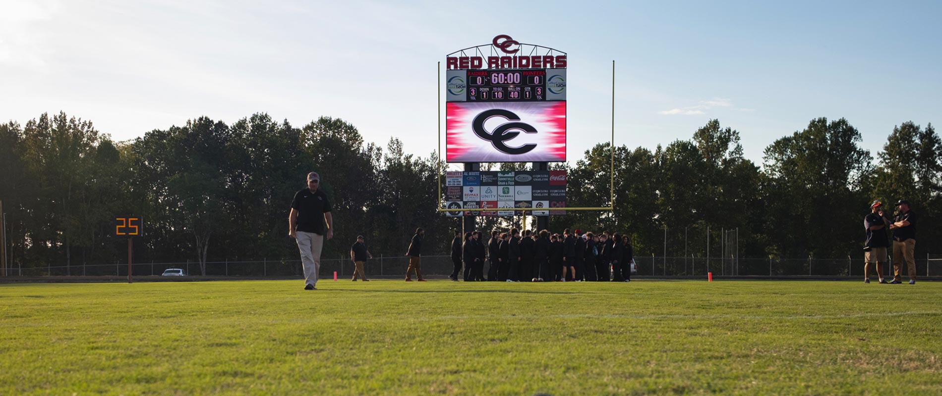 High school steps up its game with video scoreboard - Samsung Business ...