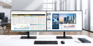 Multitasking is made easy with bezel-less monitors